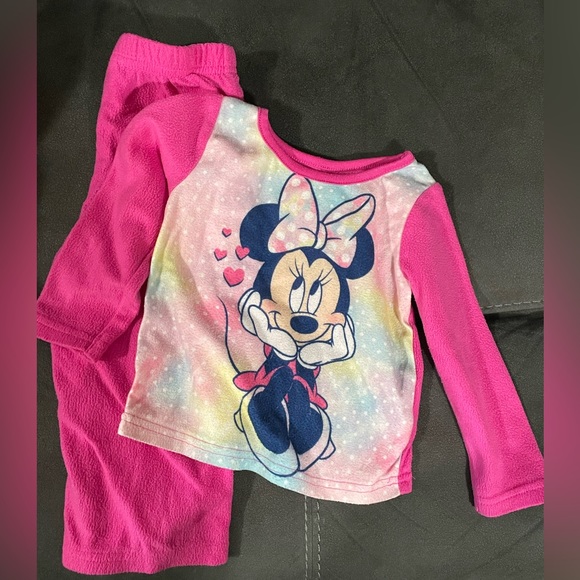 Disney | Pajamas | Minnie Mouse Pink Fleece 2piece Pajamas 2t Disney ...